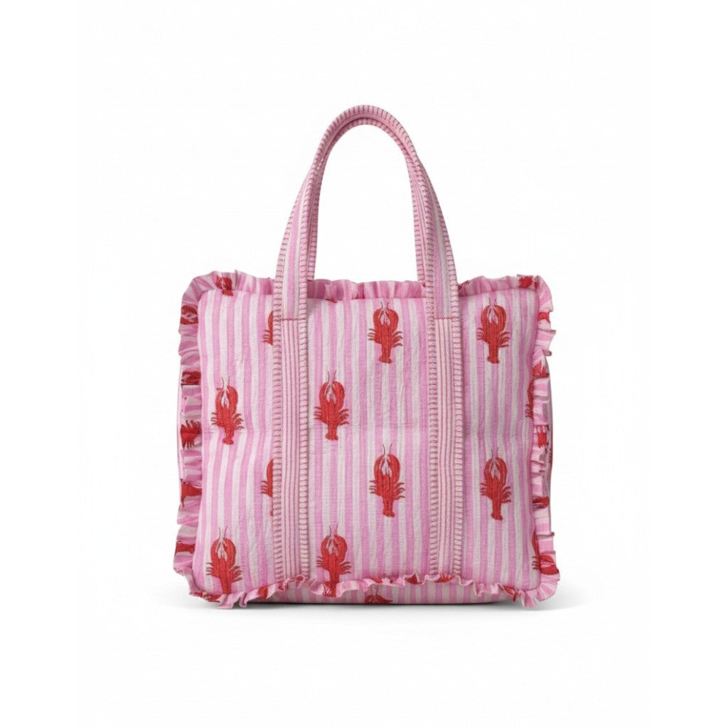 JANE TOTE - LOBSTER COVE - PINK – Farylina